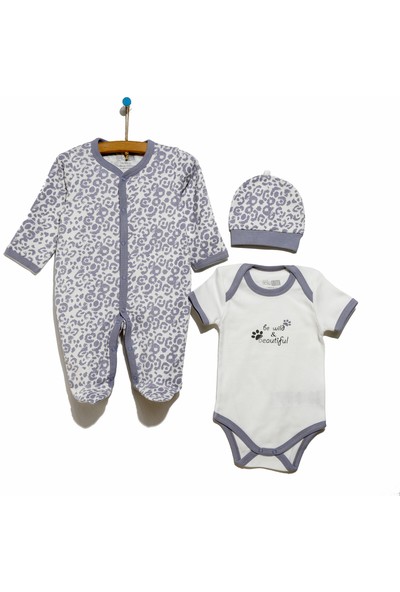 Hello Baby Yenidoğan Tulum-Body-Şapka