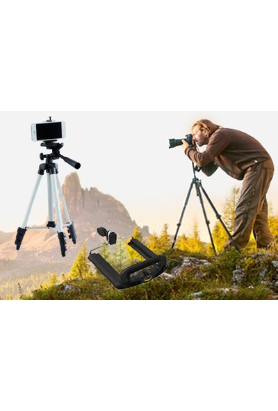 Hızlıxavm Tripod : Telefon ve Kamera Tutucu Ayak + Telefon Tutucu - 105CM Hızlıxavm Tripod : Telefon ve Kamera Tutucu Ayak + Telefon Tutucu - 105CM