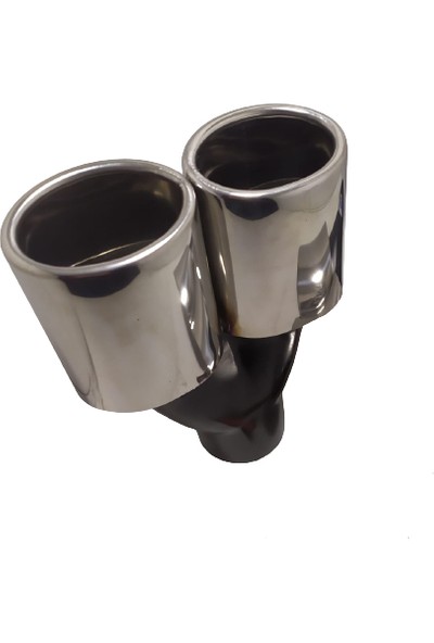 Yavaş Oto Paslanmaz Oval Boş Ciftli Eksoz Ucu 60 mm Yavaş Oto Paslanmaz Oval Boş Ciftli Eksoz Ucu 60 mm