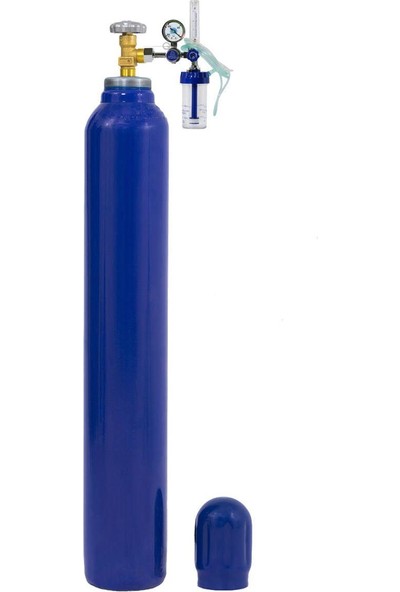 Yerli Oksijen Tüpü Manometreli 10 Lt. Dolu