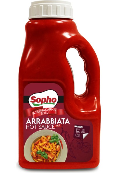 Sopho Acılı Makarna Sosu Arrabbiata Sauce 2,1 kg Sopho Acılı Makarna Sosu Arrabbiata Sauce 2,1 kg
