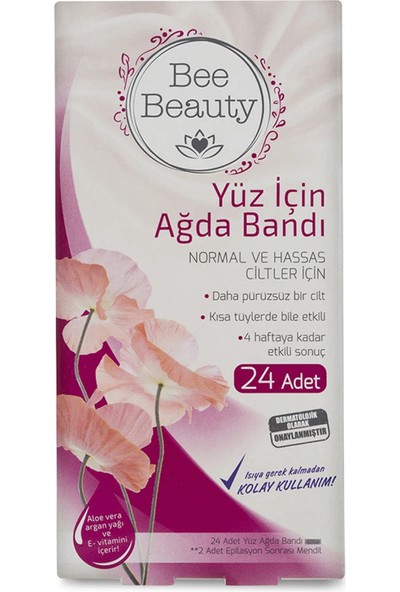 Bee Beauty Yüz Için Ağda Bandı 24'lü Bee Beauty Yüz Için Ağda Bandı 24'lü