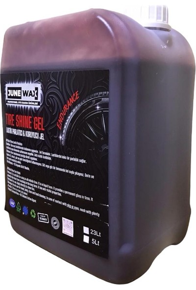 June Wax Lastik Parlatıcı ve Koruyucu Jel 5 Litre Ultra Parlak ve Uzun Süre Etki June Wax Lastik Parlatıcı ve Koruyucu Jel 5 Litre Ultra Parlak ve Uzun Süre Etki