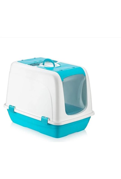 Durumax Brezza Büyük Kapalı Kedi Tuvaleti | 5092 | Turkuaz Durumax Brezza Büyük Kapalı Kedi Tuvaleti | 5092 | Turkuaz