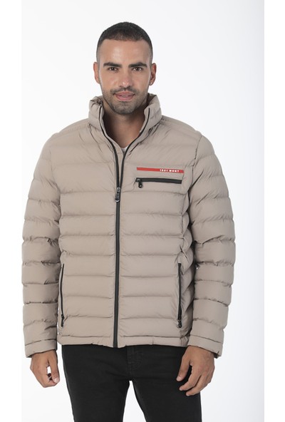 1001 Mont Erkek Bej Kapüşonsuz Dolgulu Dik Yaka Ön Cepli Su Itici Şişme Mont 9569 1001 Mont Erkek Bej Kapüşonsuz Dolgulu Dik Yaka Ön Cepli Su Itici Şişme Mont 9569