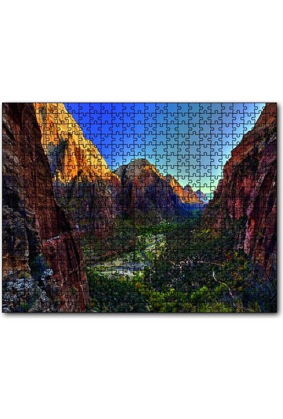 Cakapuzzle Dağlar Arasındaki Vadi Dere 120 Parça Puzzle Yapboz Mdf (Ahşap)