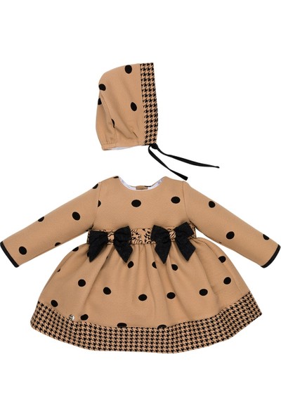 Babydola Kız Bebek Fiyonk Detaylı Elbise Bere 2'li Takım Babydola Kız Bebek Fiyonk Detaylı Elbise Bere 2'li Takım