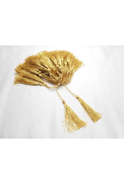 Be Beauty Beauty Be Golden Sarı Renkli Püskül (50 Adet) 7 cm Boy