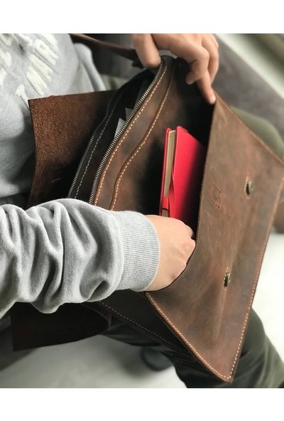 Mdcraft Deri Postacı Çanta