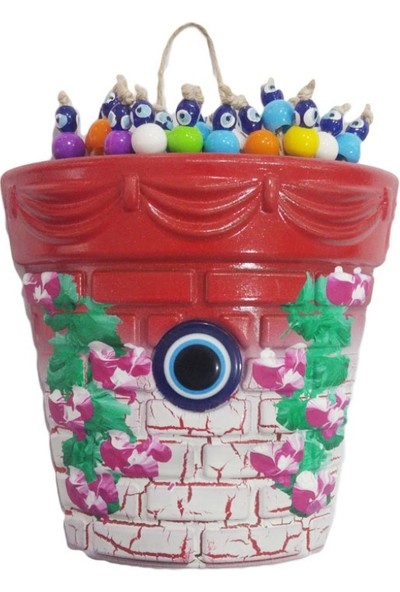 Bukitom Nazar Boncuklu Duvar Süsü, Nazarlıklı Duvar Saksısı