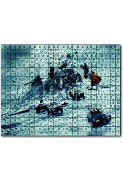 Cakapuzzle Hızlı ve Öfkeli 8 Denizaltı ve Yarış Arabaları 500 Parça Puzzle Yapboz Mdf (Ahşap)