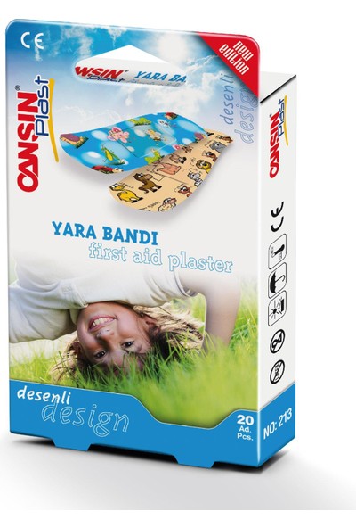 Cansın Yara Bandı Desenli 20 Adet