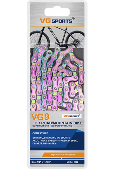 Strade Store Bisiklet Zinciri 116 Bağlantı Kompakt Yarış Mtb Yol Bisikleti Spor Hızlı Bağlantı-Rainbow, 9 9 Speed gökkuşağı (Yurt Dışından) Strade Store Bisiklet Zinciri 116 Bağlantı Kompakt Yarış Mtb Yol Bisikleti Spor Hızlı Bağlantı-Rainbow, 9 9 Speed gökkuşağı (Yurt Dışından)