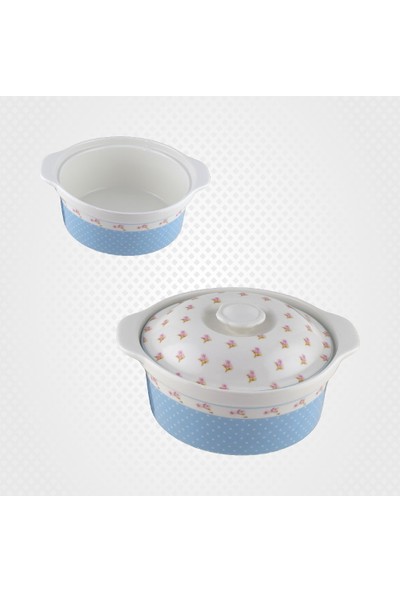 Güntaş Küçük Güllü Porselen Tencere BA610A