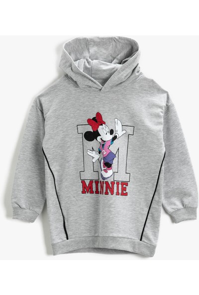 Koton Minnie Mouse Lisanslı Baskılı Kapşonlu Sweatshirt Pamuklu Koton Minnie Mouse Lisanslı Baskılı Kapşonlu Sweatshirt Pamuklu