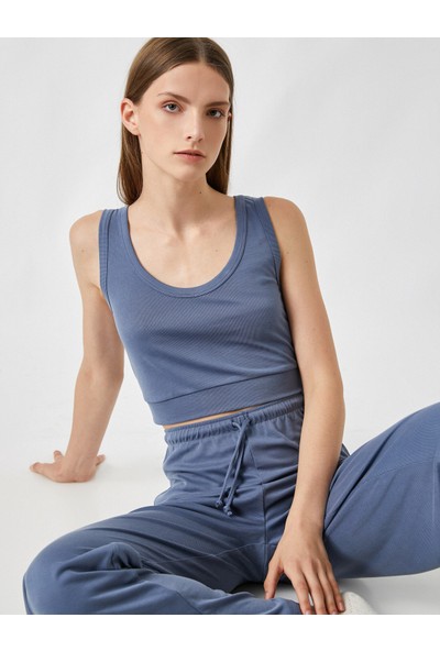 Koton Askılı Basic Crop Atlet