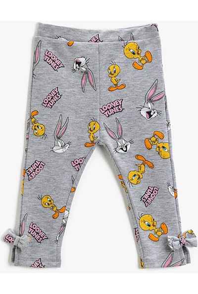 Koton Looney Tunes Baskılı Tayt Paçası Fiyonklu Lisanslı Koton Looney Tunes Baskılı Tayt Paçası Fiyonklu Lisanslı