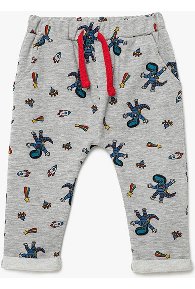 Koton Erkek Bebek Baskılı Belden Bağlamalı Eşofman Altı