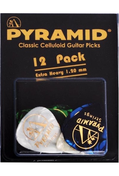 Pyramid Gitar Aksesuar Pena 12 Adet Pyramid 1.20 mm Extra Heavy 557CP Pyramid Gitar Aksesuar Pena 12 Adet Pyramid 1.20 mm Extra Heavy 557CP