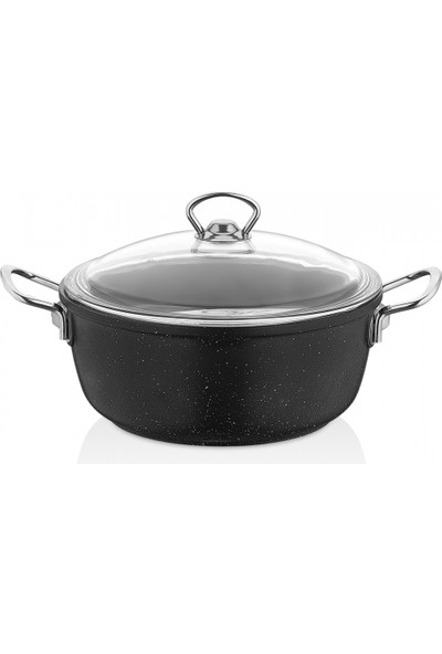 Taç Indüksiyon Gravita Döküm Derin Tencere 24 cm Siyah Taç Indüksiyon Gravita Döküm Derin Tencere 24 cm Siyah