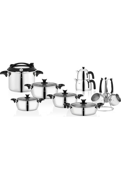 Taç Lina 18 Parça Çeyiz Seti Siyah