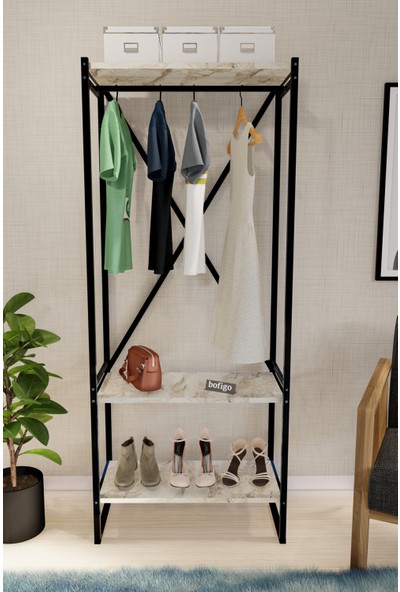 Bofigo Metal Portmanto Elbise Askılığı Vestiyer Ayakkabılık Efes Bofigo Metal Portmanto Elbise Askılığı Vestiyer Ayakkabılık Efes