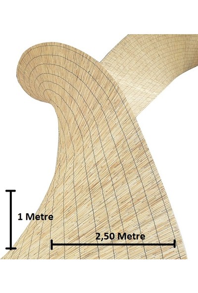 Tunalar Bambu Kamış Hasır 1 Metre x 2,50 Metre Tunalar Bambu Kamış Hasır 1 Metre x 2,50 Metre