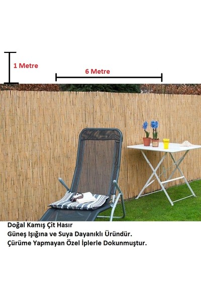 Tunalar Bambu Kamış Hasır 1 Metre x 6 Metre Tunalar Bambu Kamış Hasır 1 Metre x 6 Metre