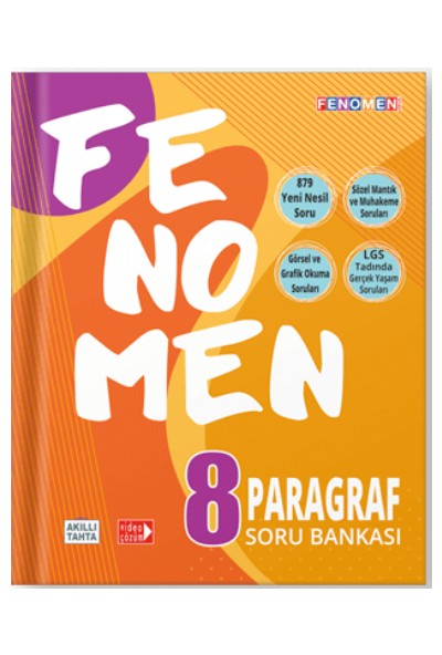Gama Yayınları 8. Sınıf - Fenomen Paragraf Soru Bankası - Gama Yayınları