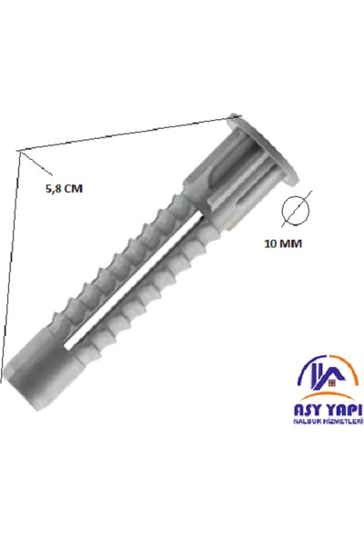 Made Asy Yapı 10 mm Tuğla Boşluk Dübeli 25 Adet