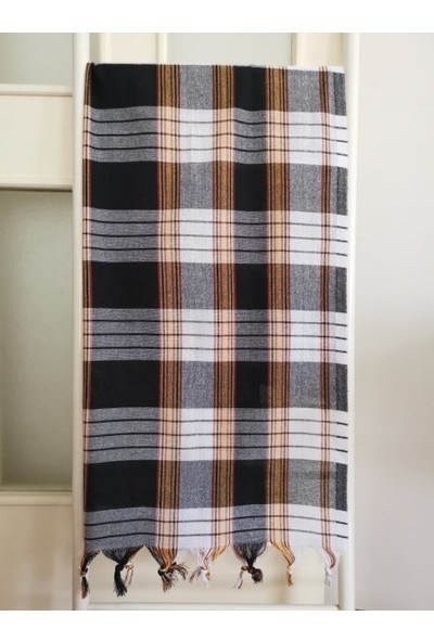 Melis Home Peştemal, Hamam Havlusu Klasik Siyah-Beyaz Melis Home Peştemal, Hamam Havlusu Klasik Siyah-Beyaz