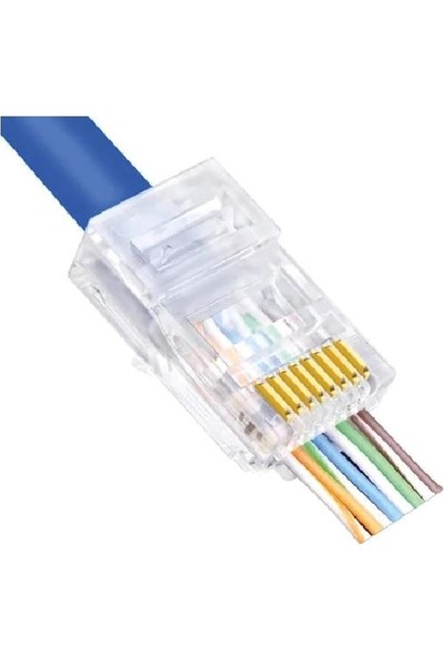 Qport Q-J600Y Yeni Nesil Cat6 50 Adet RJ-45 Konnektör