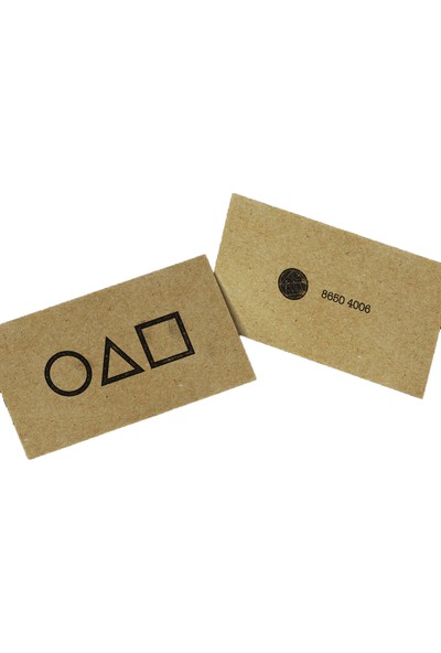 Zenginer Squid Game Iş Kartı Kartvizit 10'lu