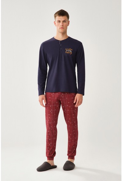 Dagi Bordo Pijama Alt