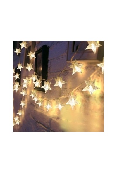 Happyland Sarı(Günışığı) 5 Metre Yıldız Pilli LED Işık Happyland Sarı(Günışığı) 5 Metre Yıldız Pilli LED Işık