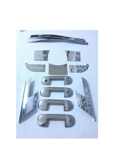 Yavaş Oto Tofaş Krom Nikelaj Seti 13 Parça Yavaş Oto Tofaş Krom Nikelaj Seti 13 Parça