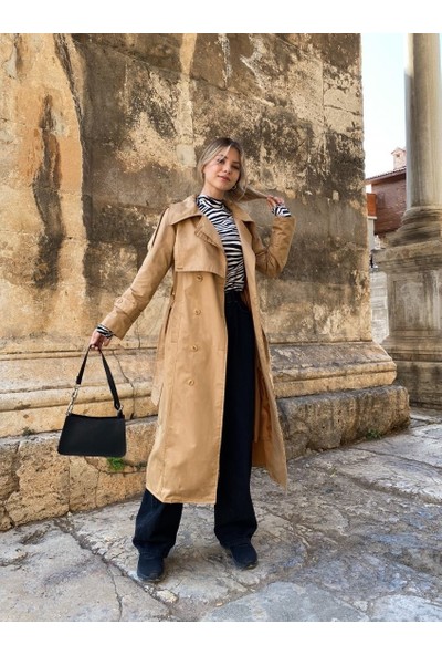 Sa Collection Kadın Camel Sırt Düğme ve Kapama Detaylı Detail Trençkot Sa Collection Kadın Camel Sırt Düğme ve Kapama Detaylı Detail Trençkot