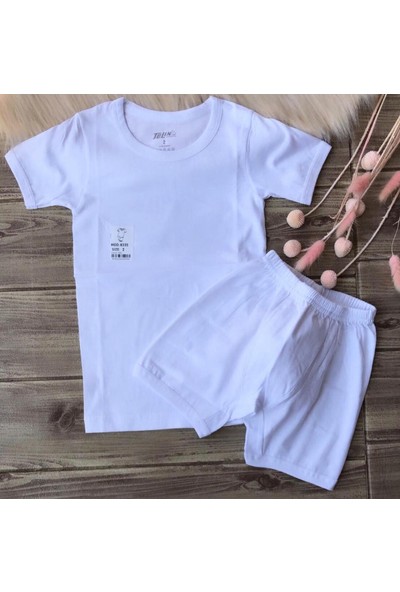 Tolin Pamuk Erkek Çocuk Fanila Şort Takım 8335 Tolin Pamuk Erkek Çocuk Fanila Şort Takım 8335