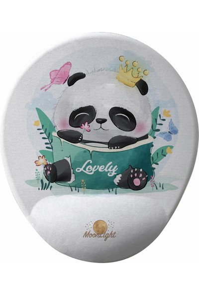 Flipped Happy Panda Bilek Destekli Tasarım Mouse Pad