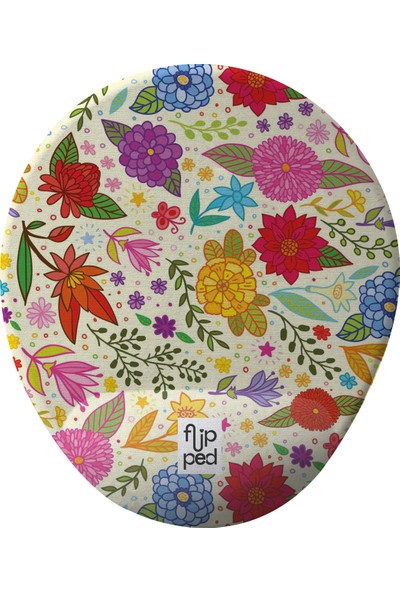 Flipped Colorful Marbling Bilek Destekli Mousepad