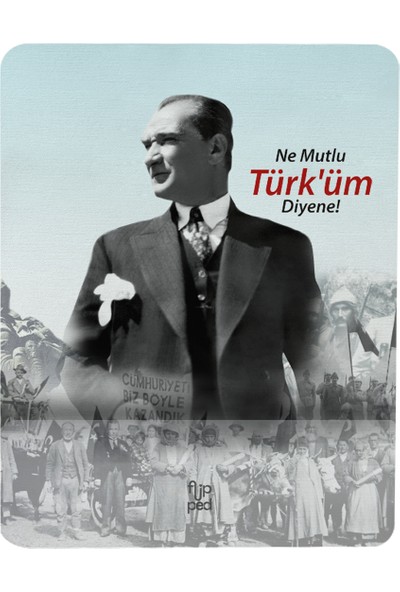 Flipped Ne Mutlu Türküm Diyene Kare Bilek Destekli Mousepad Flipped Ne Mutlu Türküm Diyene Kare Bilek Destekli Mousepad