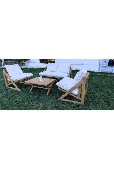 Sevenstyles Angora 2+2+1 Ahşap Bahçe Balkon