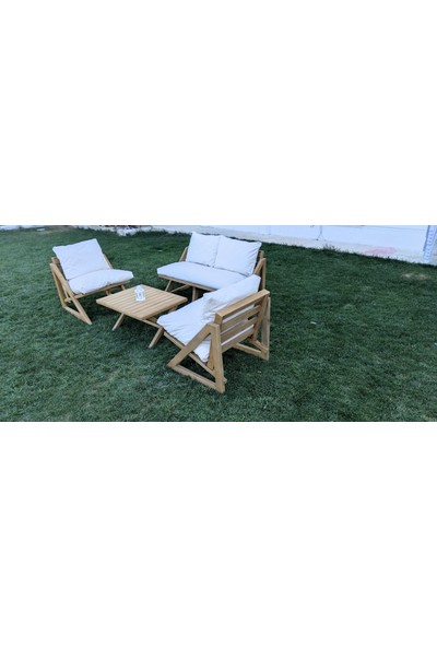 Sevenstyles Angora 2+1+1 Ahşap Bahçe Balkon