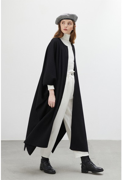 İnspiration Çelik Örgü Panço Siyah İnspiration Çelik Örgü Panço Siyah