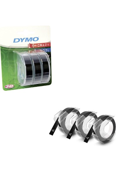 Dymo Junior / Omega Siyah 3'lü Yedek Şerit Dymo Junior / Omega Siyah 3'lü Yedek Şerit