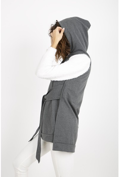 Sufyy Kadın Kapşon Yelek