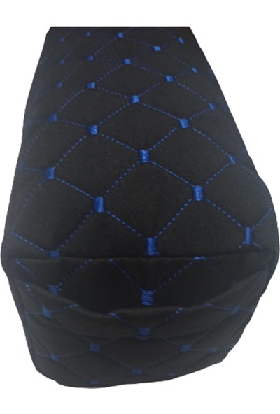 Tegin Renault Clio Symbol 2013 ve Sonrası Kumaş Mavi Desen Montajsız Cepli Kol Dayama