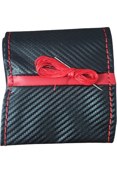 Tegin Dacia Duster 2018 ve Sonrası Karbon ve Alkantara Kırmızı Ipli Direksiyon Kılıfı Tegin Dacia Duster 2018 ve Sonrası Karbon ve Alkantara Kırmızı Ipli Direksiyon Kılıfı