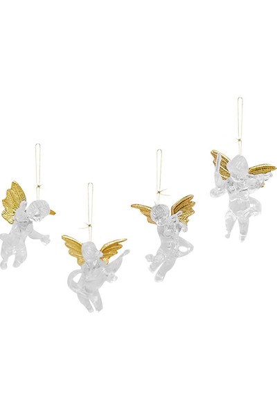 Pasifix Akrilik Şeffaf Melek Figürlü Pencere Süsü (Yurt Dışından)