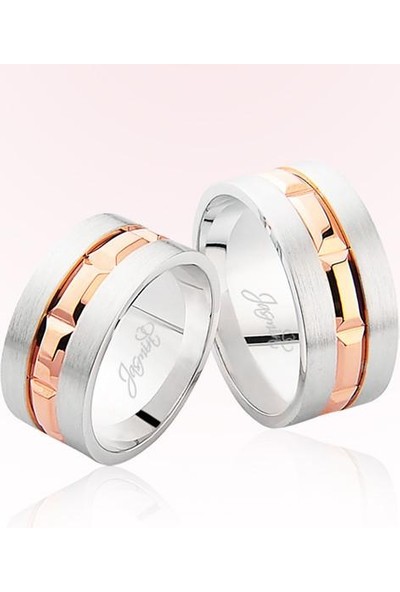 Harem Altın Iki Renk Altın Alyans 2806